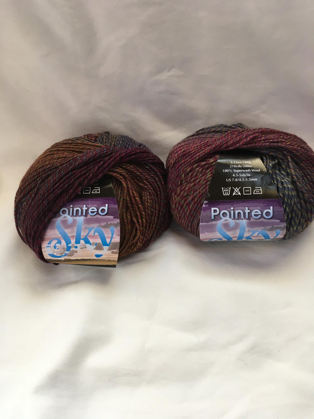 Knitting Fever, Painted Sky, Worsted 100% Superwash Wool: Wine Rust ...