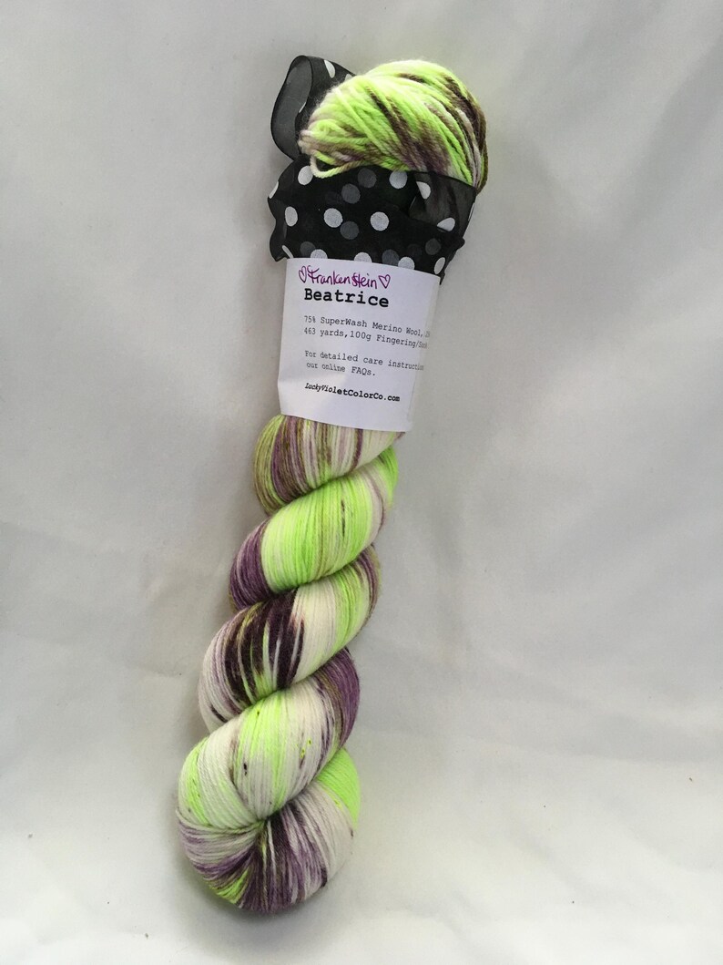 Lucky Violet Color Co. Beatrice, Fingering 75/25 SW Wool, Nylon ...