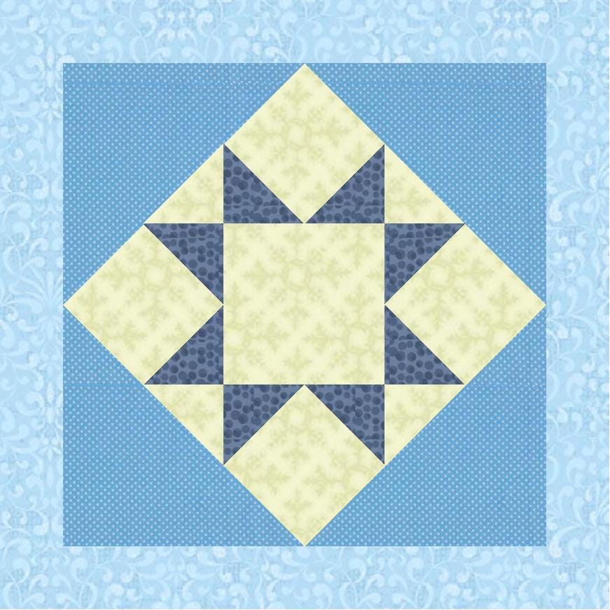 Carolina Star Quilt Block Pattern: Paper Piecing, 7 Sizes (PDF Download ...