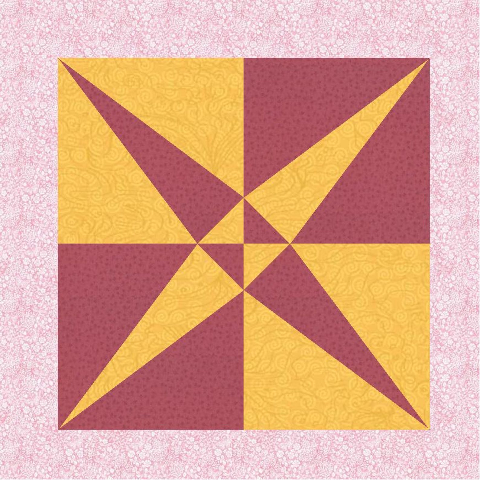 Crossed Canoes Quilt Block: FPP Pattern, 5 Sizes (PDF Download) - Etsy