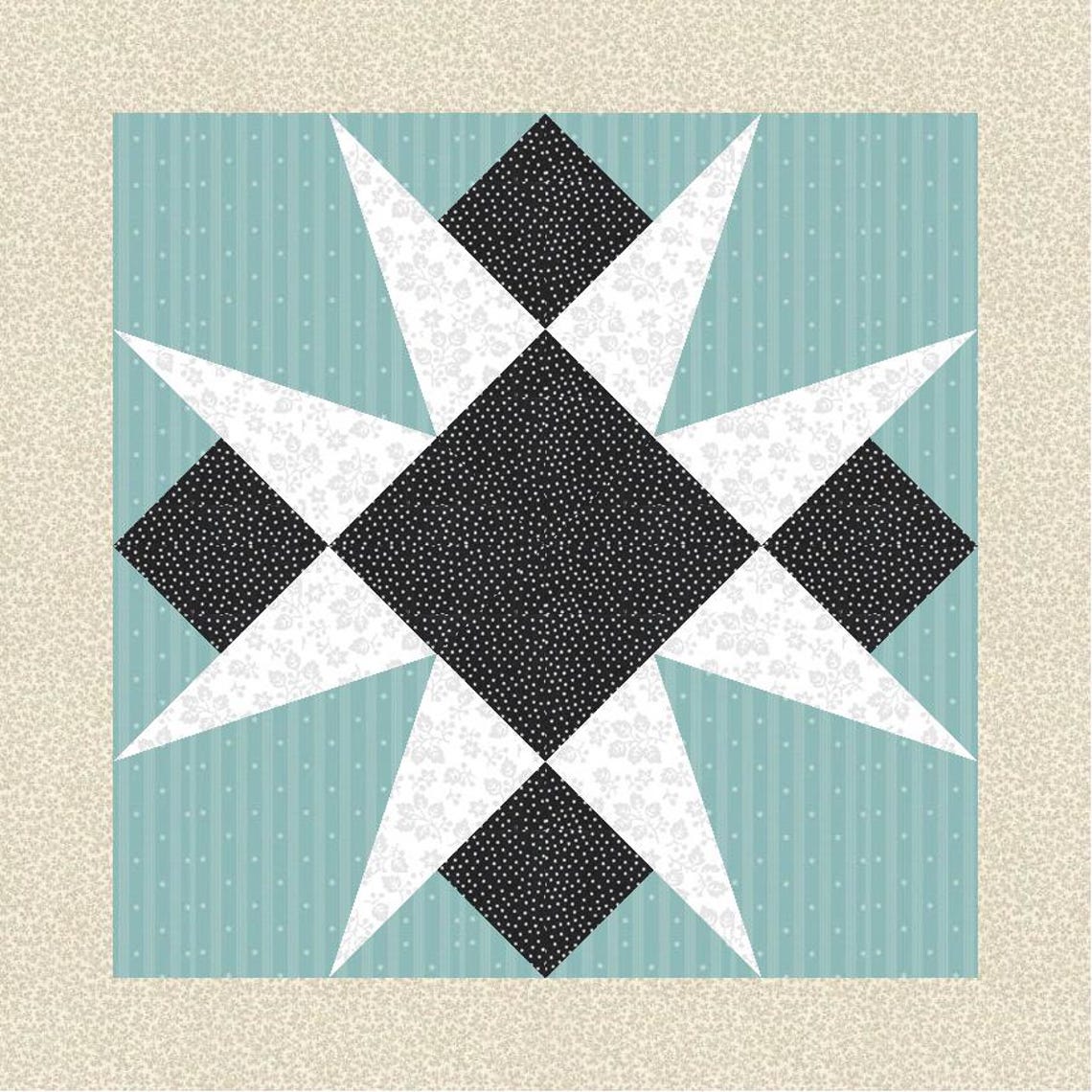 Broken Medallion Quilt Block Pattern: Foundation Paper Piecing, 6 Sizes ...