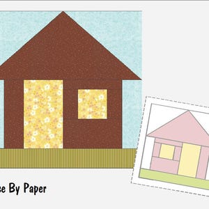 Little House Block: Foundation Paper Piecing Pattern, 6 Sizes (PDF ...