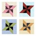 FPP Pattern: Shooting Star Block-- 5 Sizes, Foundation Paper-piecing ...