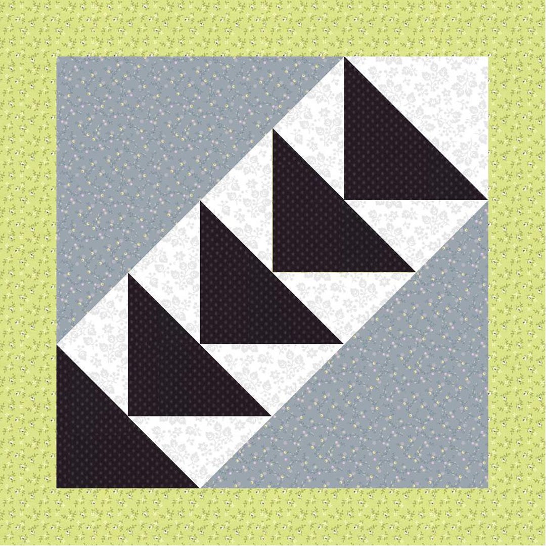 Goose Chase Quilt Block: Foundation Paper Piecing Pattern (PDF Download ...
