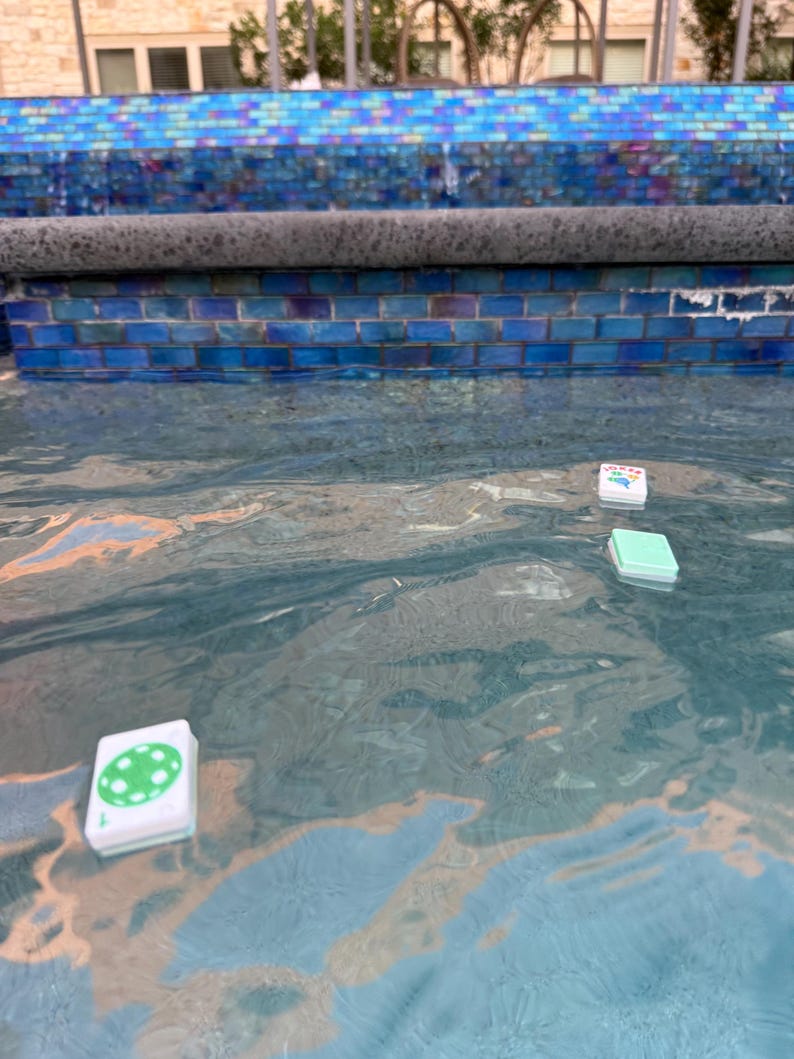 Pickleball Mahjong Set: Travel Floating Tiles, American Mah Jongg, Made ...