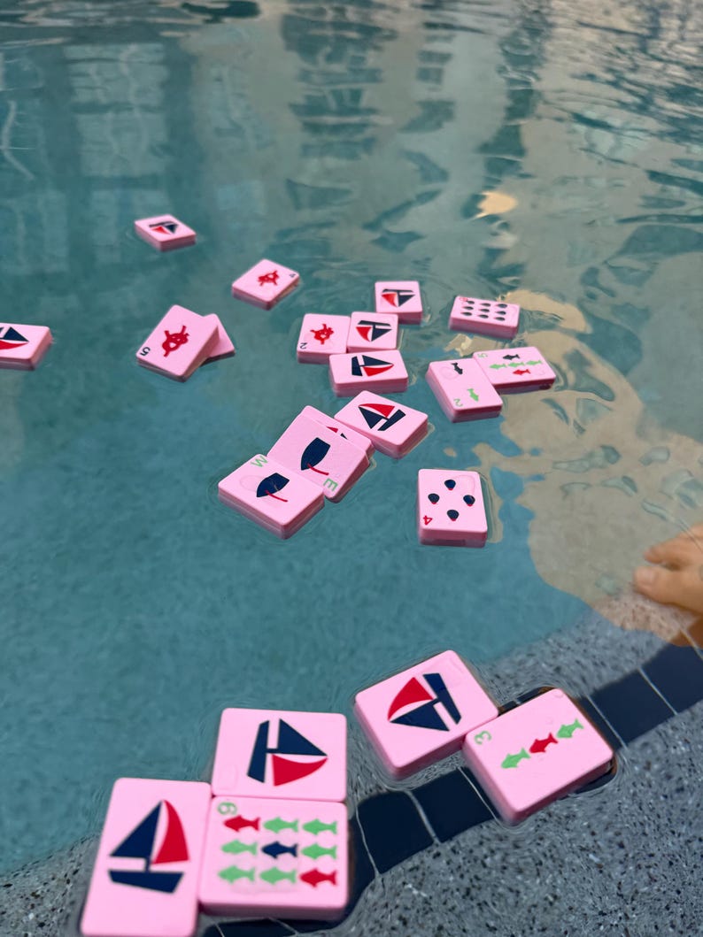 Floating Nautical Mahjong Set: Lightweight Travel Game, Small Batch - Etsy