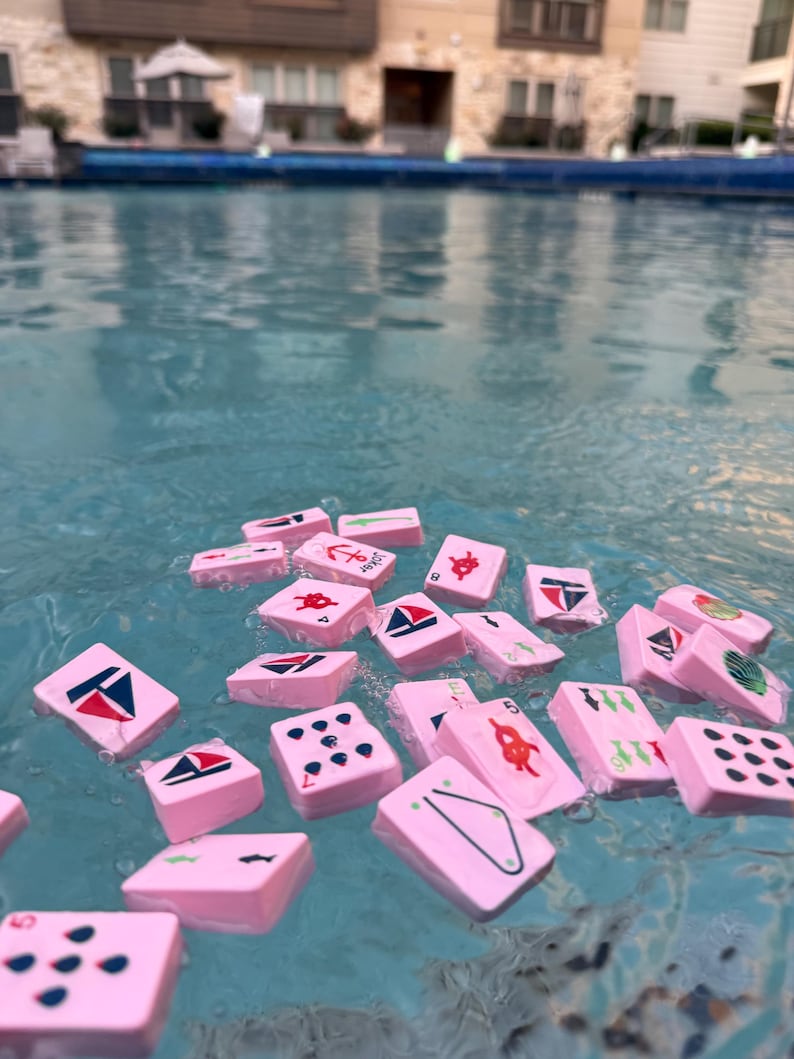 Floating Nautical Mahjong Set: Lightweight Travel Game, Small Batch - Etsy