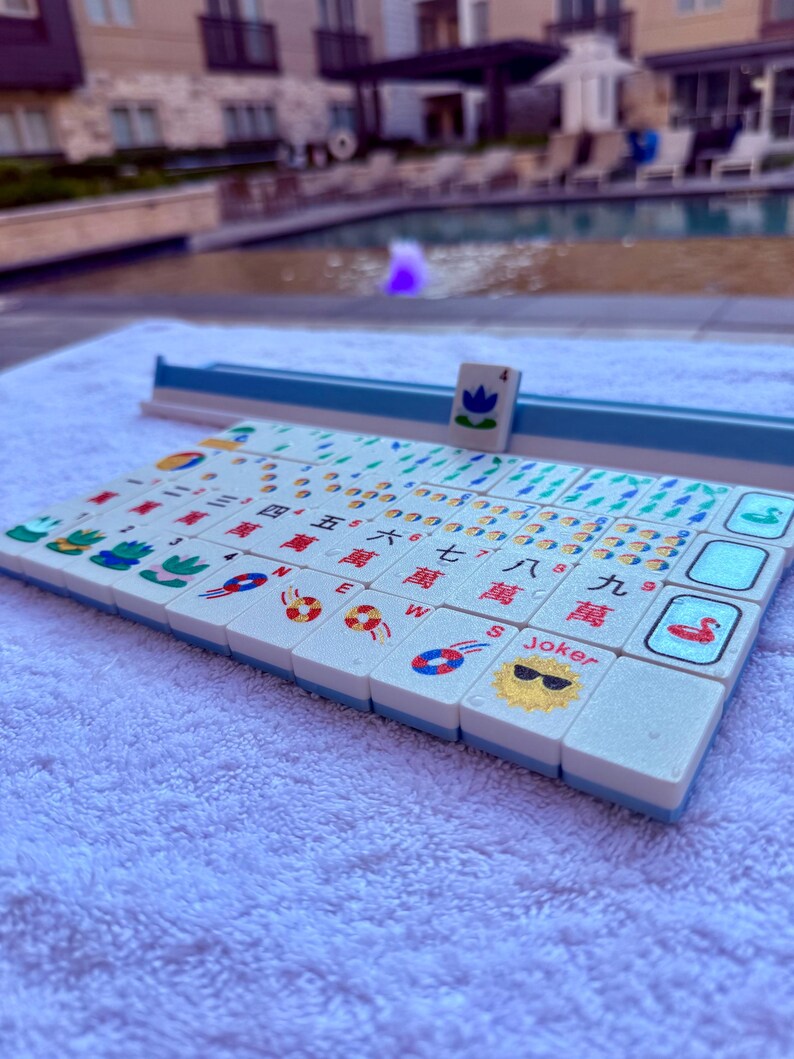 Floating Travel Mahjong - Pool Theme - Etsy
