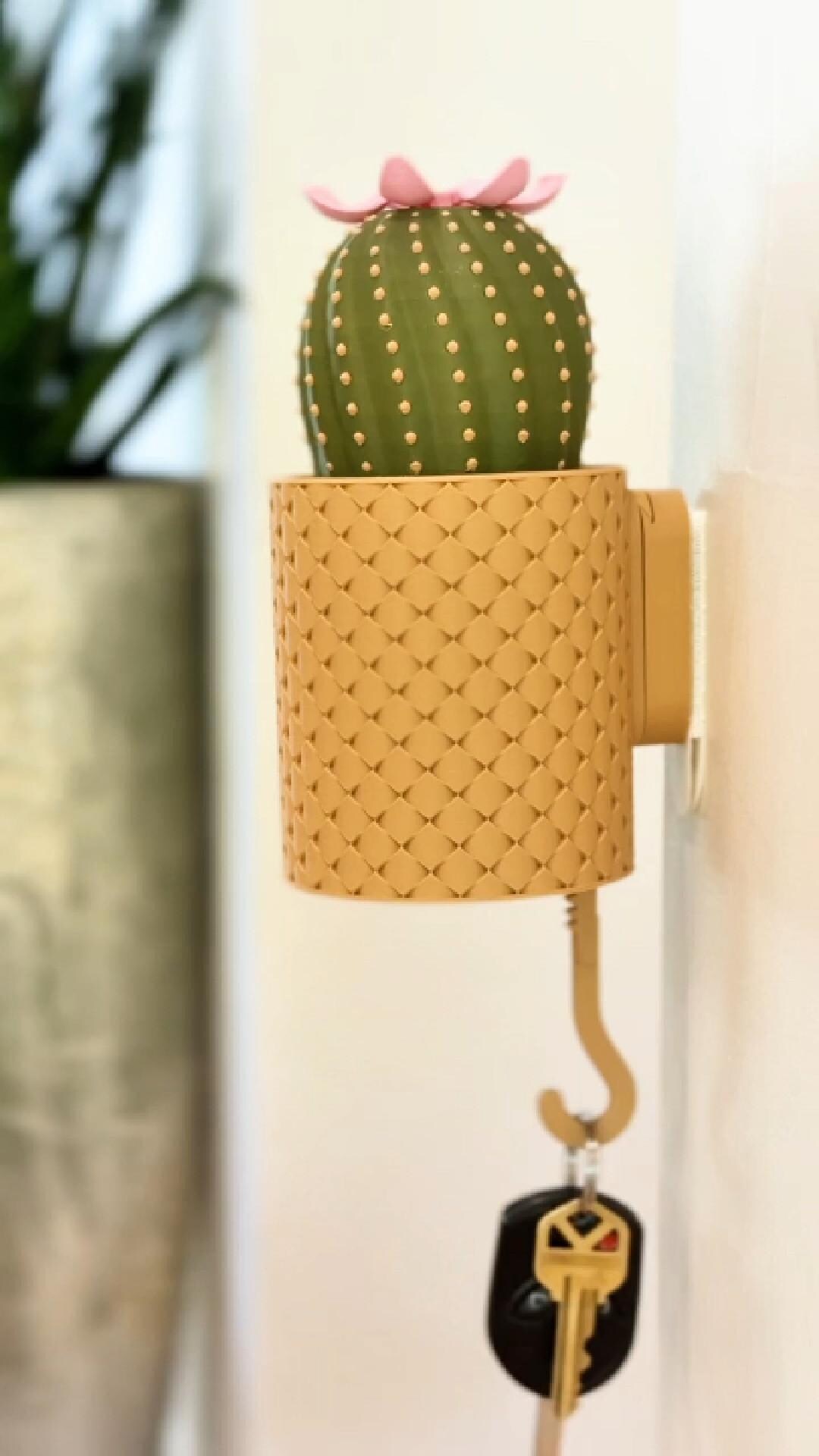 Cacti-key | Key Holder Wall Mounted – 3D Printed Entryway Key Rack ...