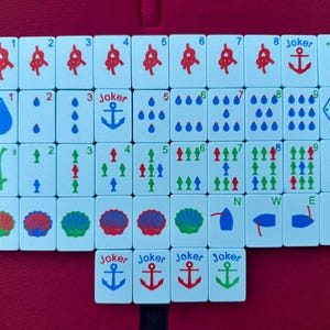 Floating Nautical Mahjong Set: Lightweight Travel Game, Small Batch - Etsy