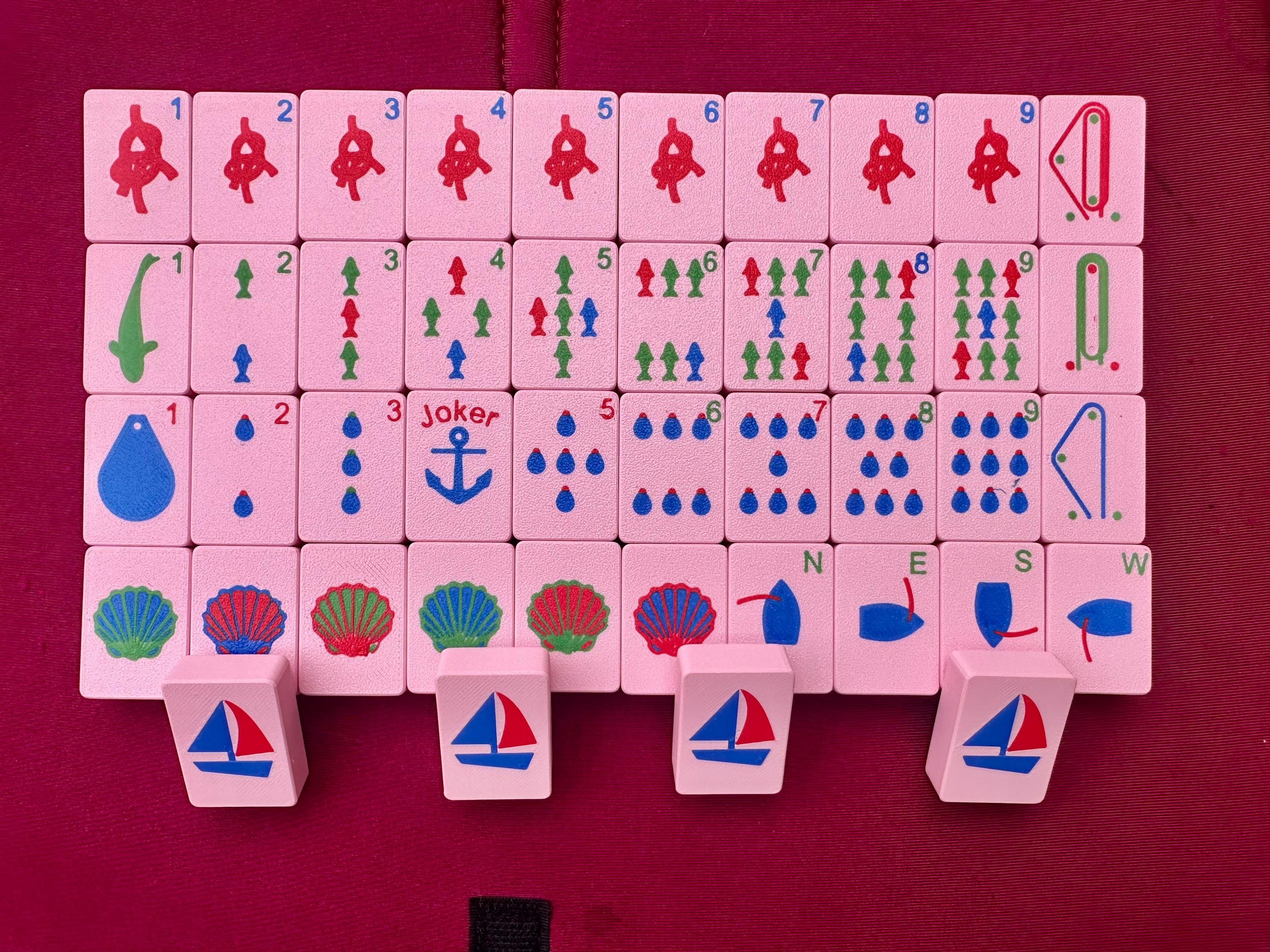 Floating Nautical Mahjong Set: Lightweight Travel Game, Small Batch - Etsy