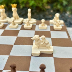 Dachshund Chess Set: 3D Printed Wiener Dog Design - Gift for Dog Lovers ...