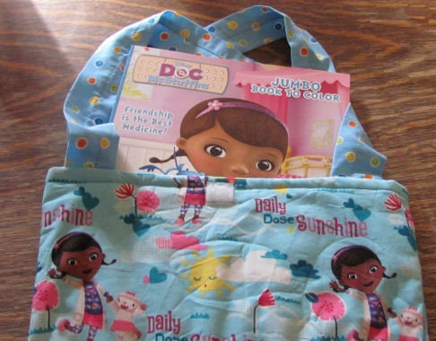 Doc Mcstuffins Crayon Tote With Coloring Book and Crayons - Etsy