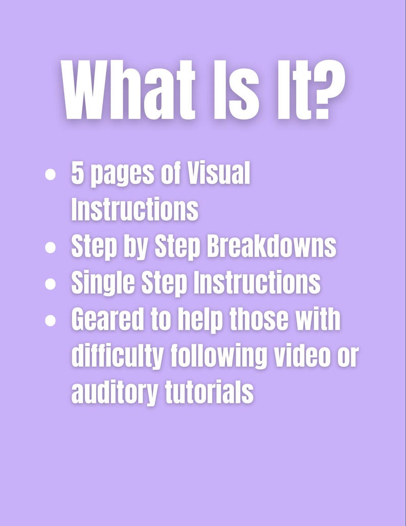 Visual Makeup Tutorial - Etsy