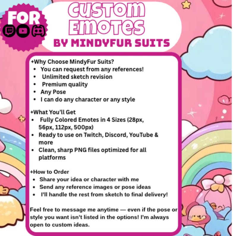 Custom Twitch & Discord Emotes | Cute Funny and Anime Style Emotes for ...