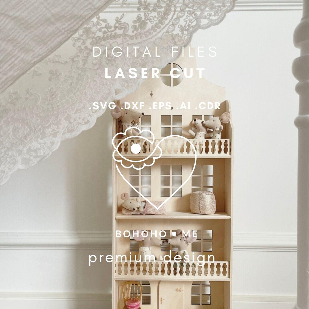 Children's Shelf "sweet Views" • Digital Project 30cm SVG for Laser ...