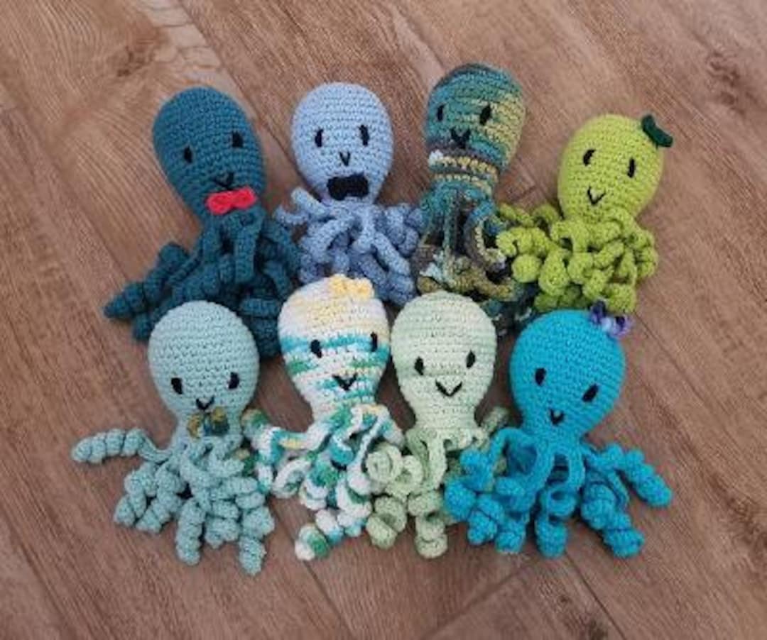 Preemie Octopus Stuffed Baby Toy, 3 Sizes, Preemie NICU Octopus ...