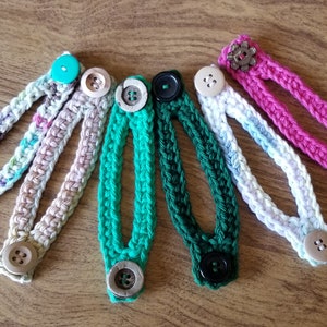 Crochet Face Mask Extenders, 3 Styles, Ear Savers for Ponytails, Ear ...