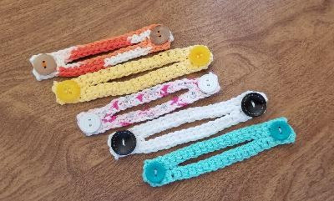 Crochet Face Mask Extenders 3 Styles Ear Savers for | Etsy