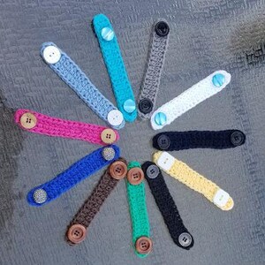 Crochet Face Mask Extenders, 3 Styles, Ear Savers for Ponytails, Ear ...