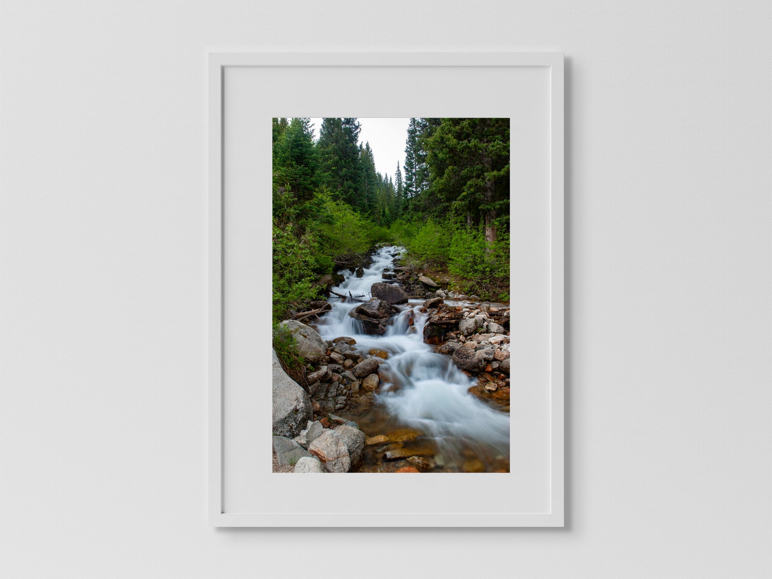 Greenery Wall Art Mountain Stream Print Landscape Photo Forest - Etsy