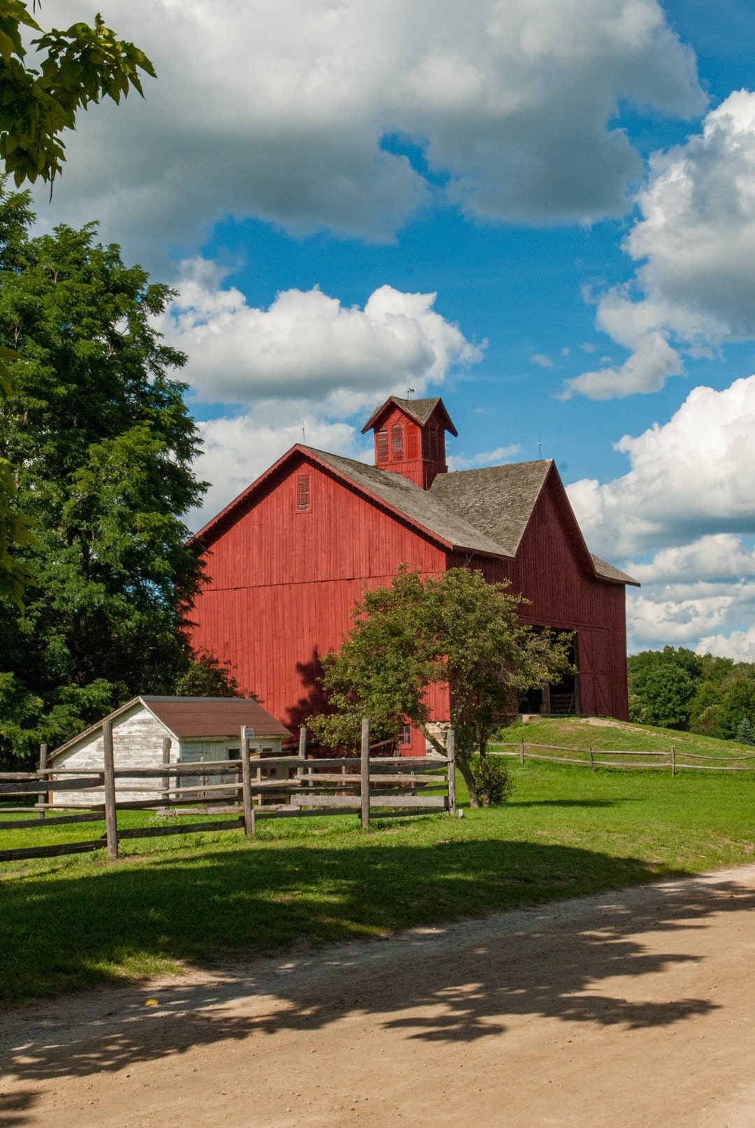 Red Barn Photo Print: Michigan Farmhouse Wall Art - Etsy