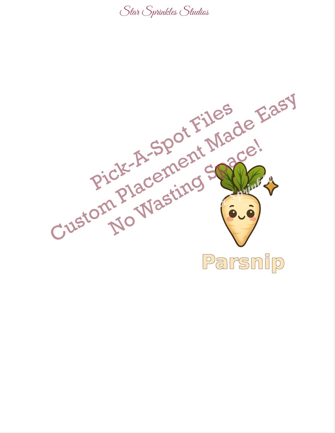 Kawaii Parsnip Garden Marker – Cute Printable Plant Label, Chibi ...