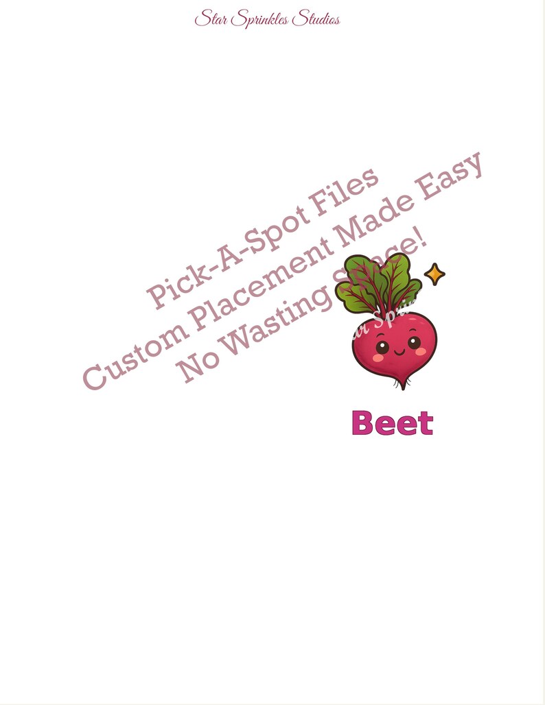 Kawaii Beet Garden Marker – Cute Printable Plant Label, Chibi Vegetable ...