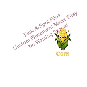 Kawaii Corn Garden Marker – Cute Printable Plant Label, Chibi Vegetable ...