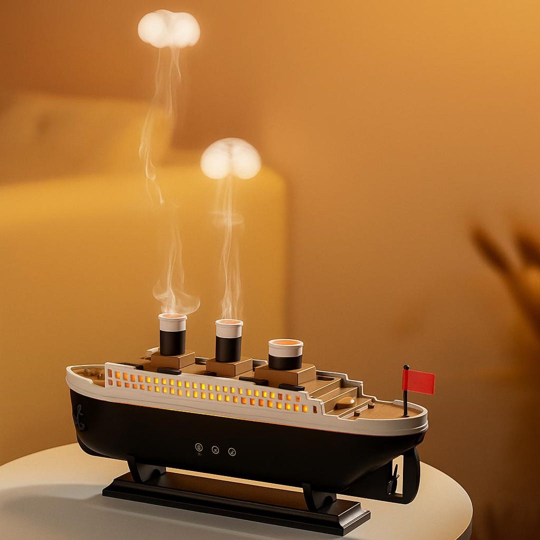 Titanic-inspired Essential Oil Diffuser – LED Aromatherapy Mist ...