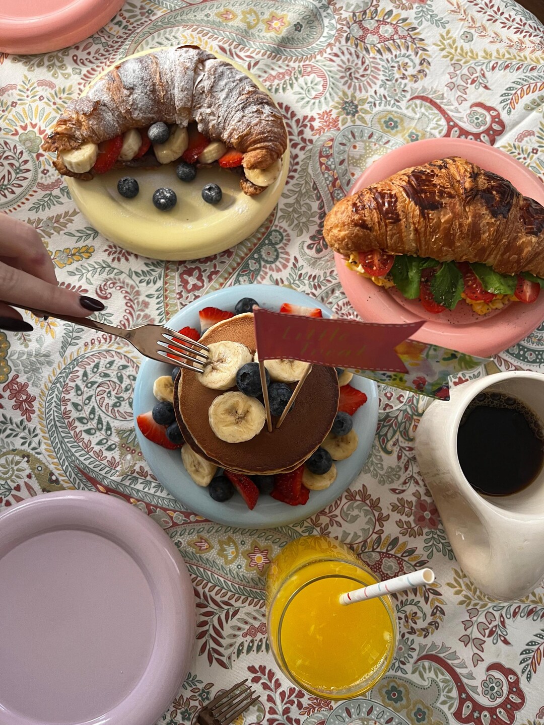 Chunky Donut Plate – Handmade Ceramic Plate – 17cm (6.7 Inch) Colorful ...