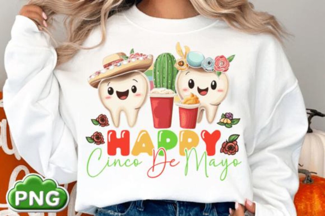 Happy Cinco De Mayo Png, Tooth PNG, Mexican Tooth PNG Digital Download ...