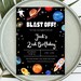 Editable Space Birthday Party Invitation - Etsy