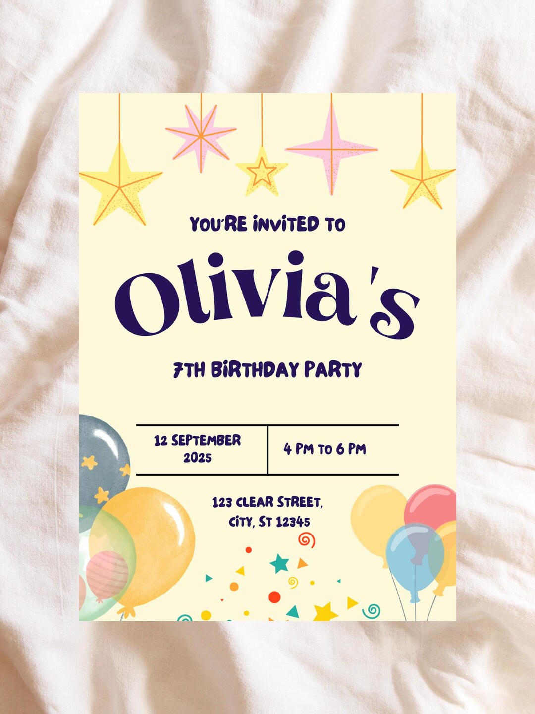 Editable Birthday Party Invite - Etsy