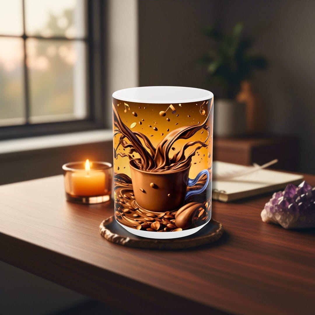 Harmony Mocha Ceramic Coffee Mug – Starlight Design - Etsy UK