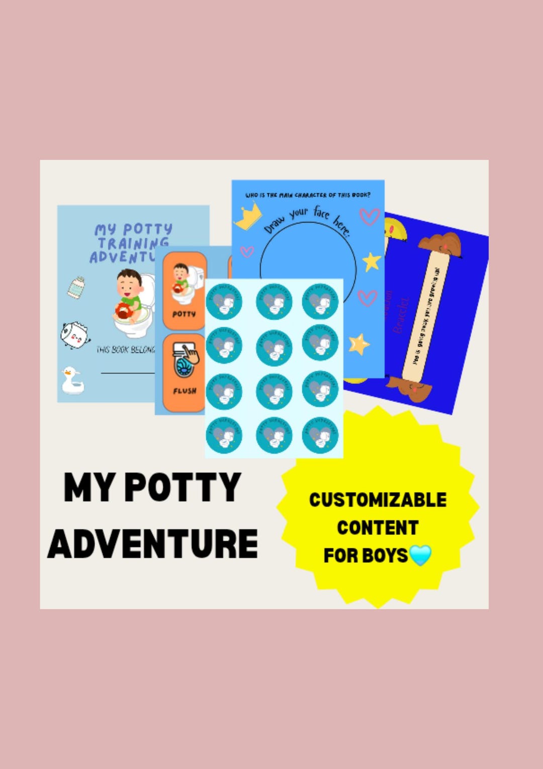Personalized Potty Training Storybook for Girls – Custom Name Toilet ...