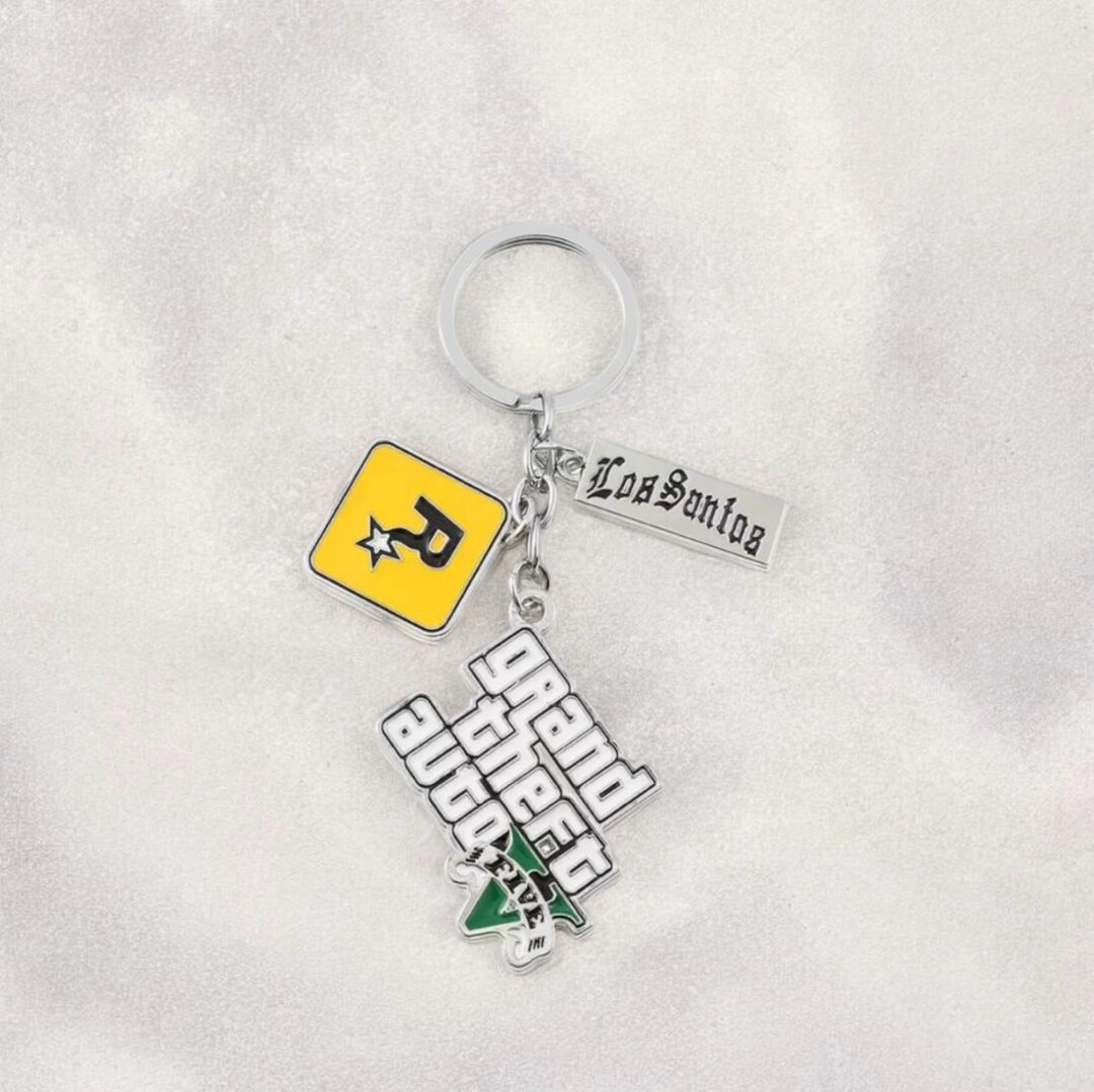 Grand Theft Auto V Keychain – GTA 5 Star Pendant Gamer Gift for Him - Etsy
