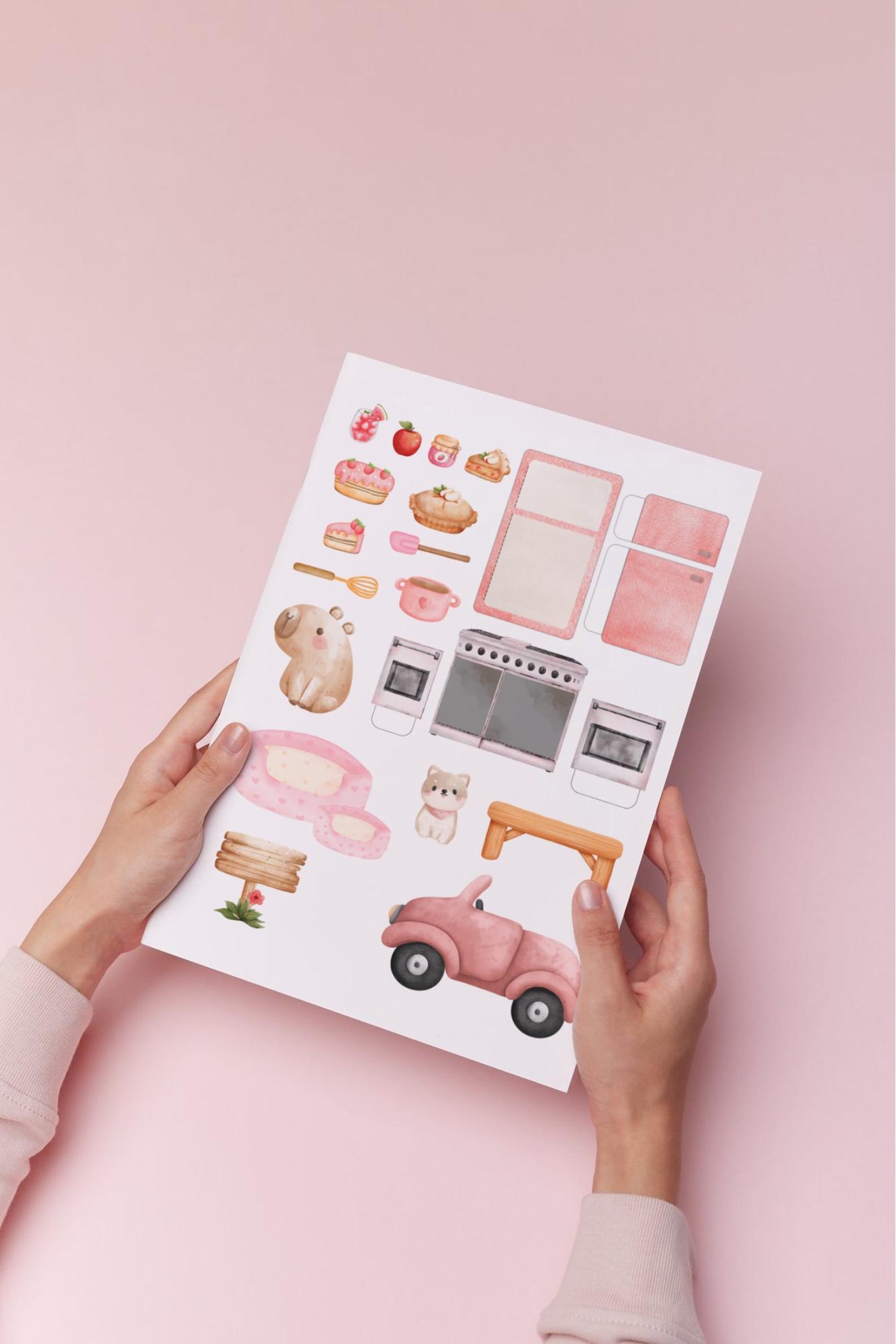 Capybara Baking House – DIY Papercraft Printable - Etsy