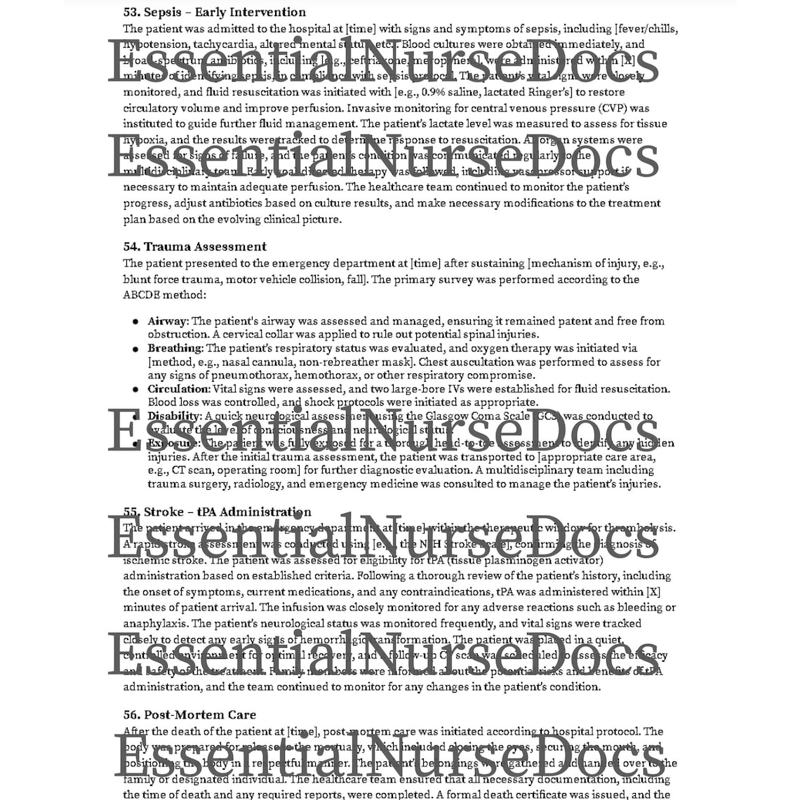 Nursing Charting Templates | SBAR, Non-sbar Clinical Notes (PDF & Canva ...