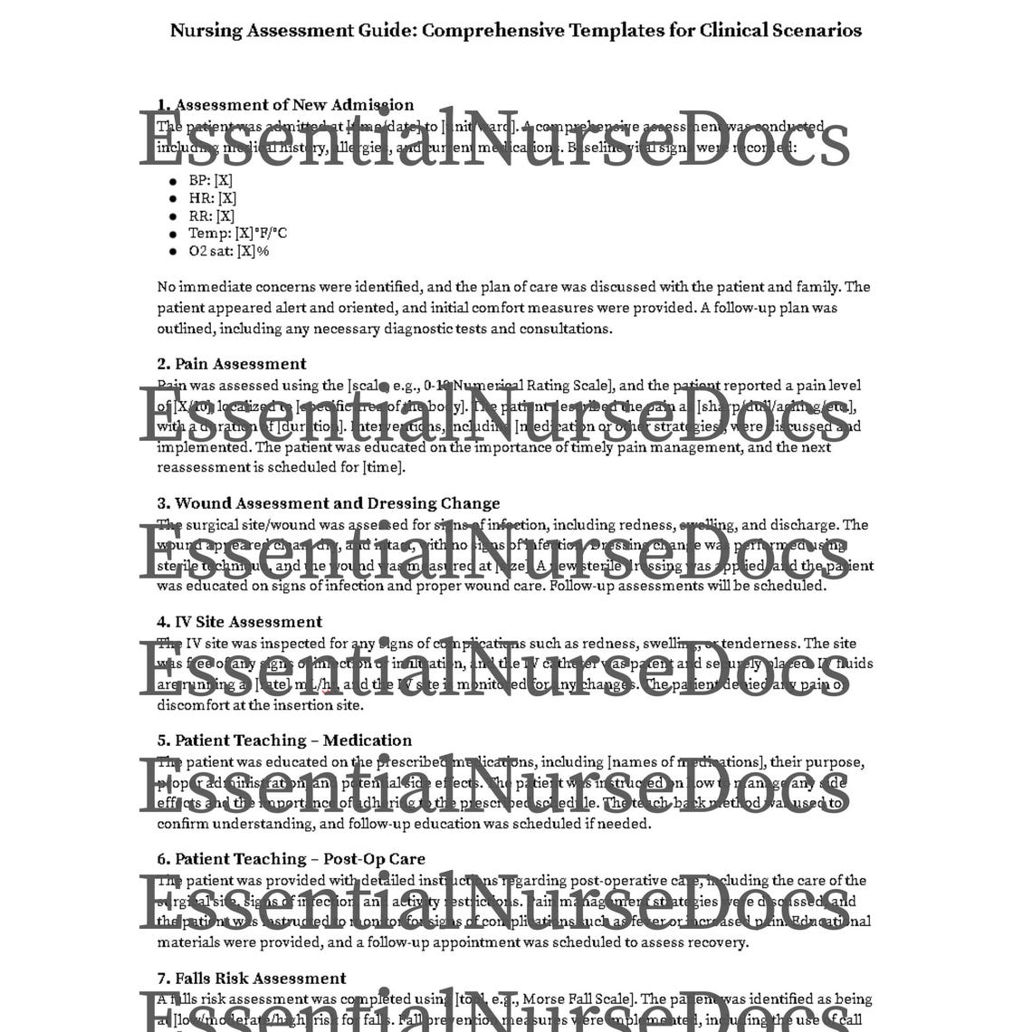 Nursing Charting Templates | SBAR, Non-sbar Clinical Notes (PDF & Canva ...