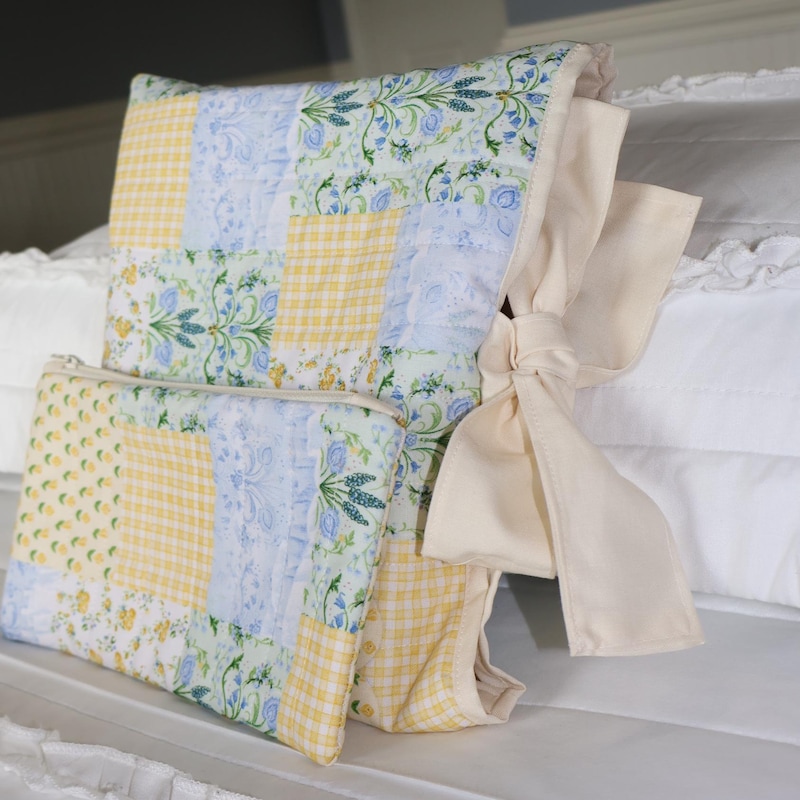 Quilted Blue Bible Cover - Etsy