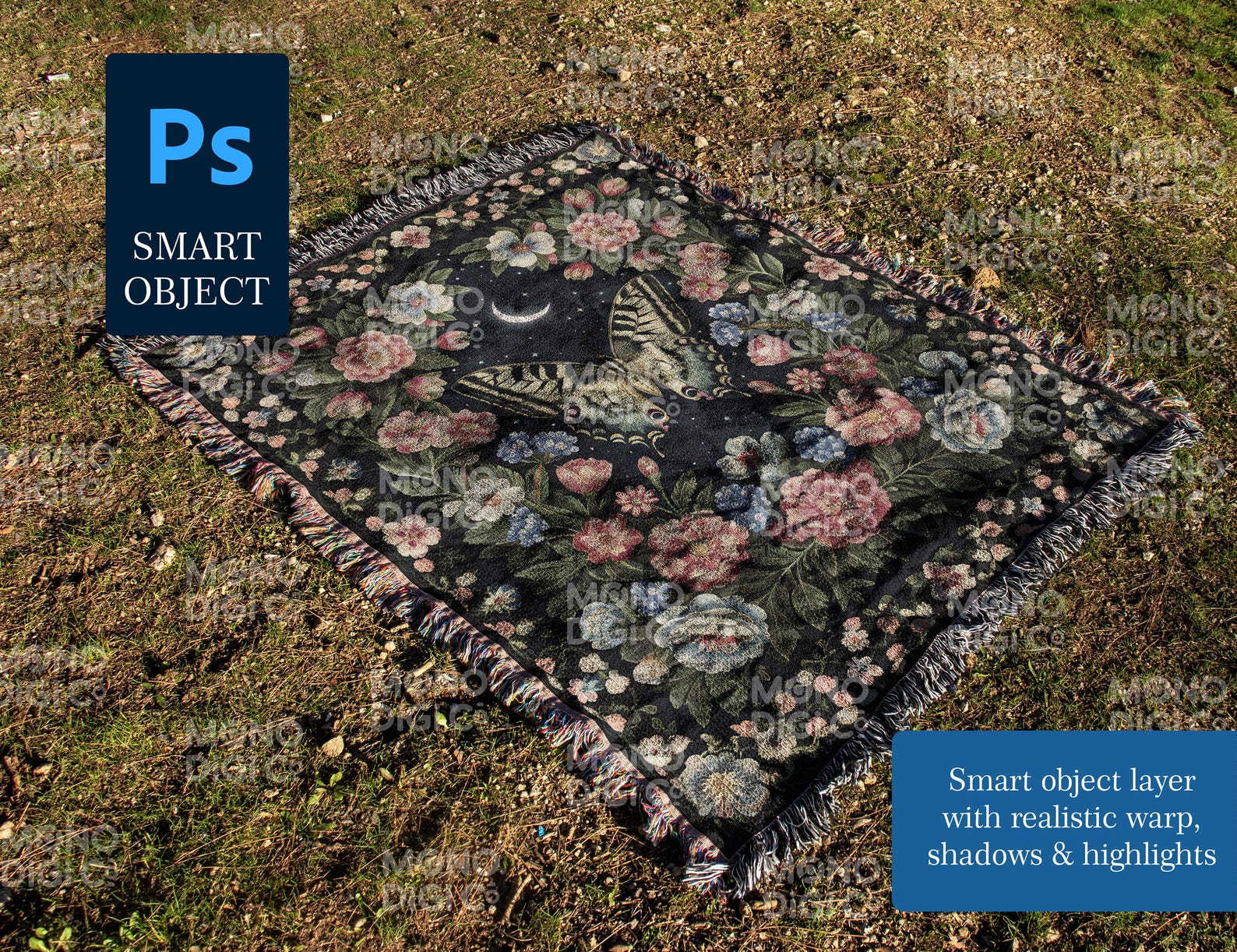Woven Blanket Mockup: Canva, Photoshop, PNG, PSD (digital Download) - Etsy