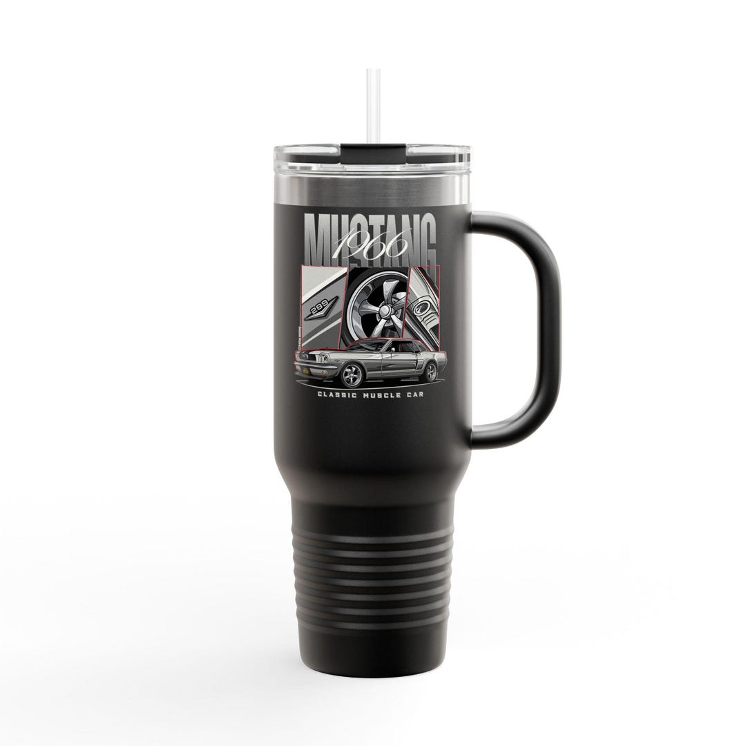 Classic Mustang Insulated Travel Mug, Hot & Cold Beverage Thermal ...