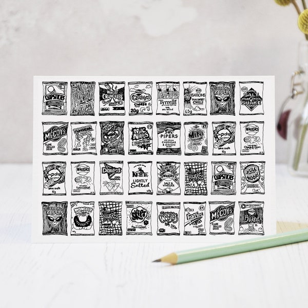 Crisp Birthday Card - Etsy UK
