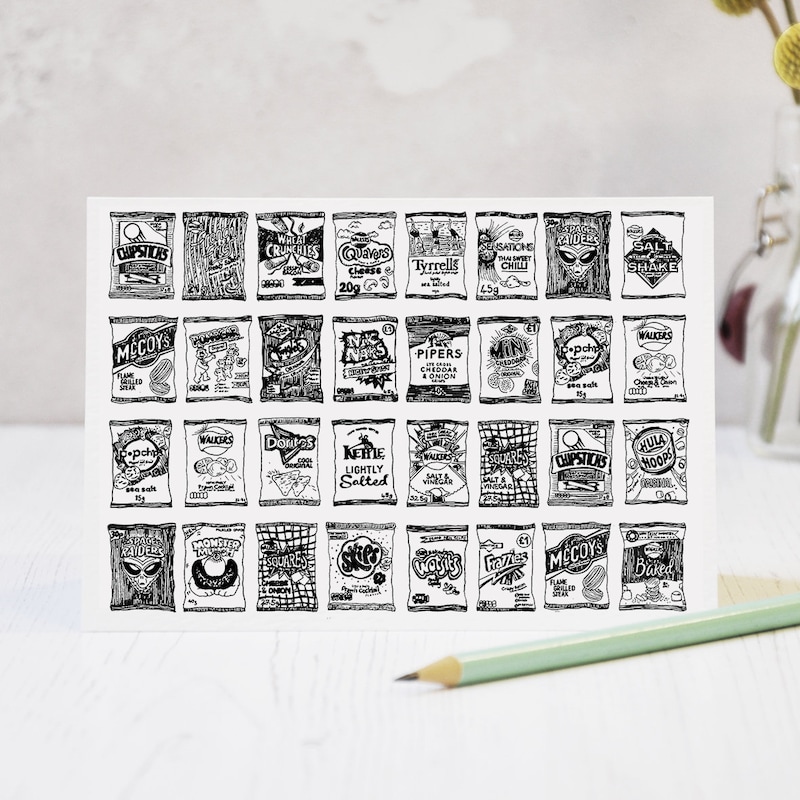 Crisp Birthday Card - Etsy UK