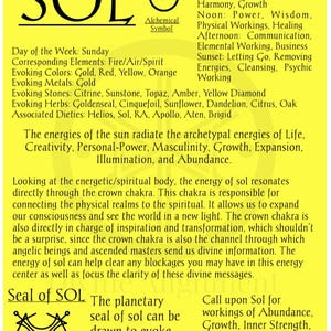 Planetary Magick Reference Pages | Fully Filled With Correspondences ...