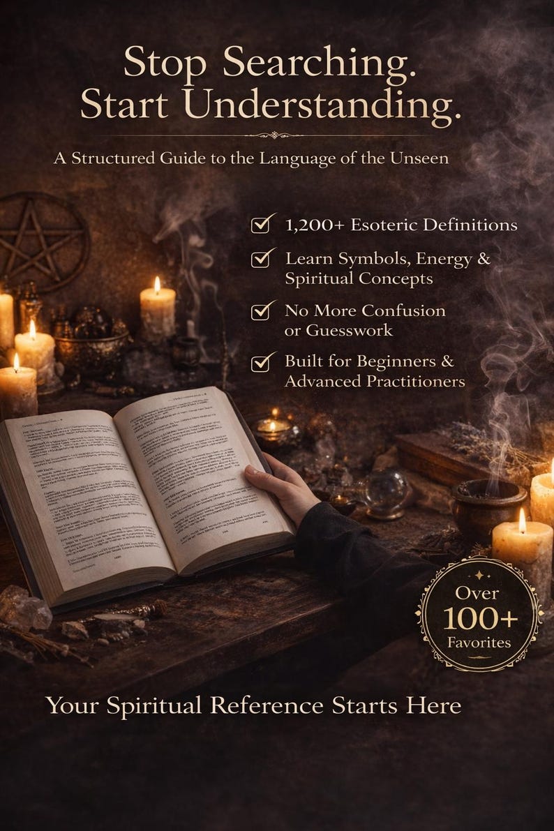 Esoteric Dictionary Book | 1,200+ Occult & Witchcraft Terms | Hardcover ...