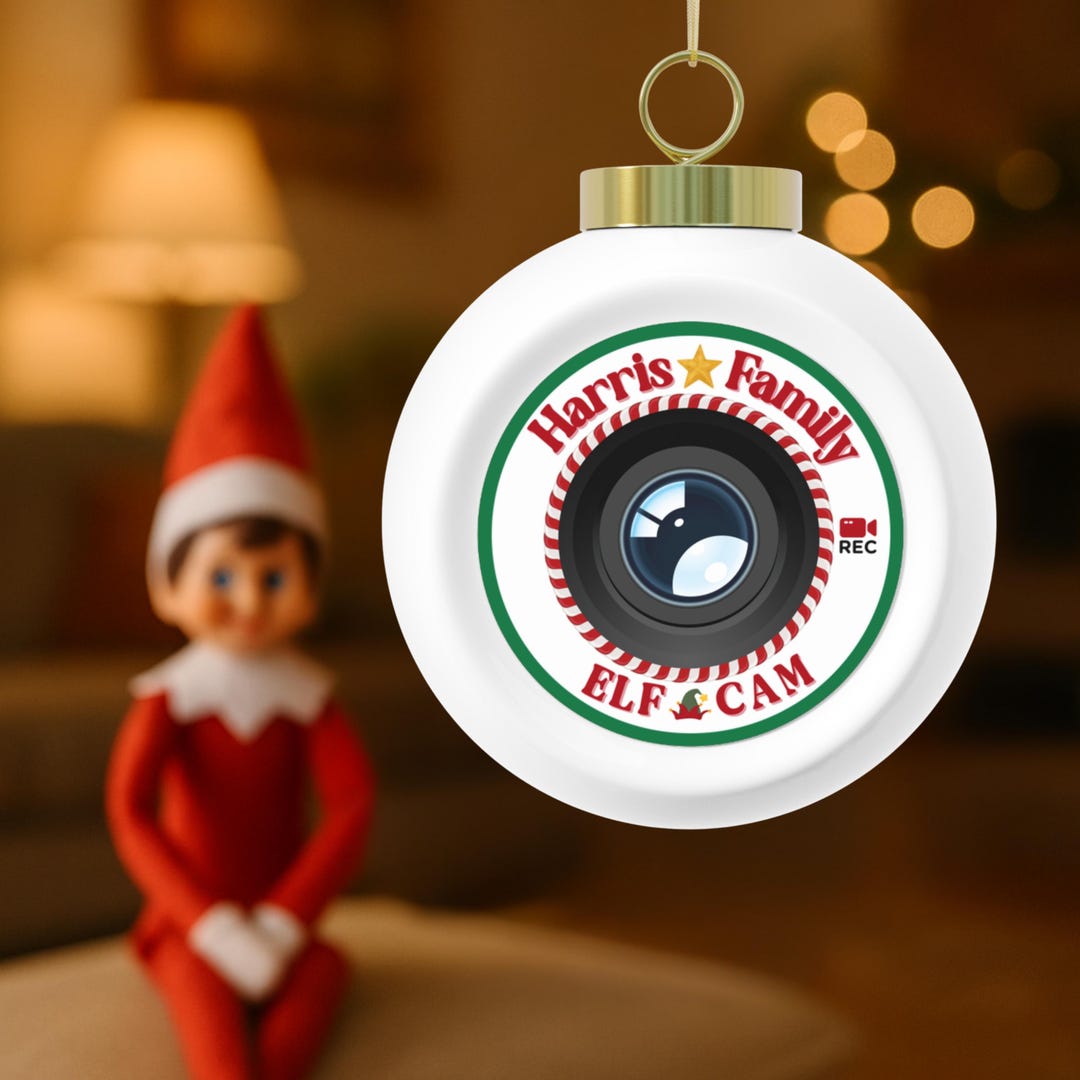 Elf Cam Christmas Ornament - Vintage Holiday Tree Bauble - Etsy