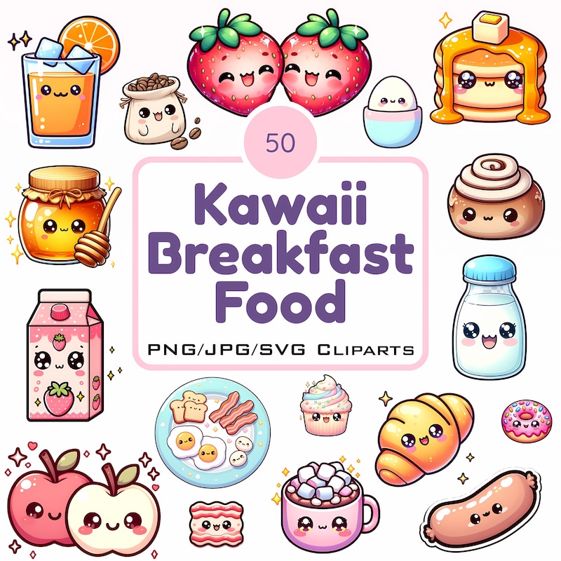 Kawaii Breakfast - Etsy