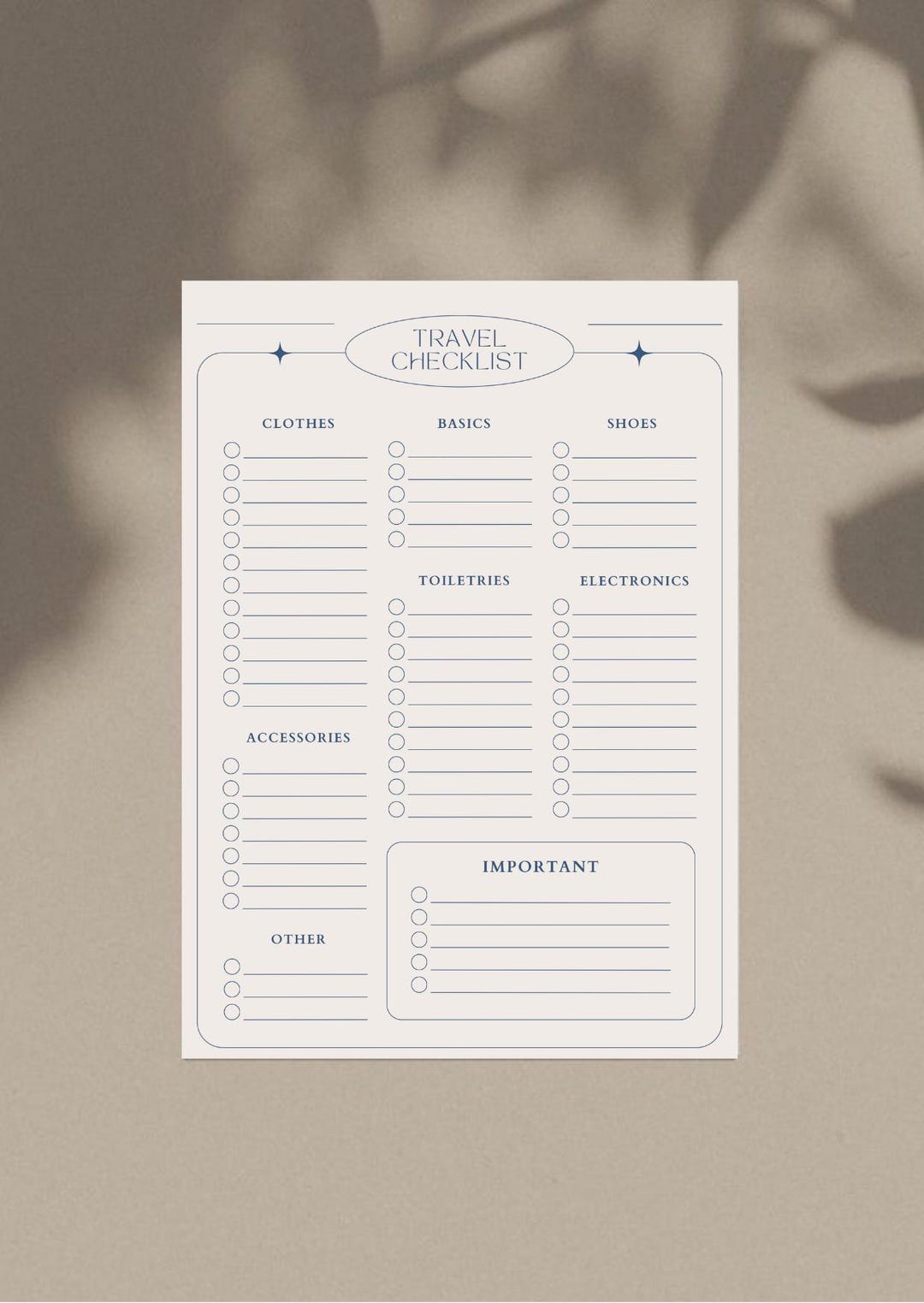 Printable Travel Checklist PDF - Ultimate Travel Planner, Vacation ...